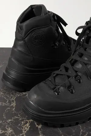 Canada Goose Journey Textured-leather Ankle Boots