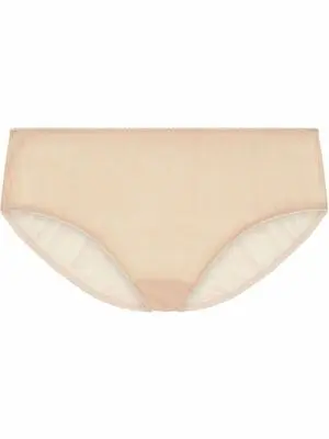 Dolce & Gabbana Dg Tulle Mid-rise Briefs - Neutrals
