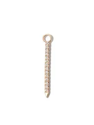 MARIA TASH 18kt Rose Gold Eternity Bar Diamond Charm