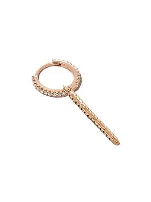 MARIA TASH 18kt Rose Gold Eternity Bar Diamond Charm