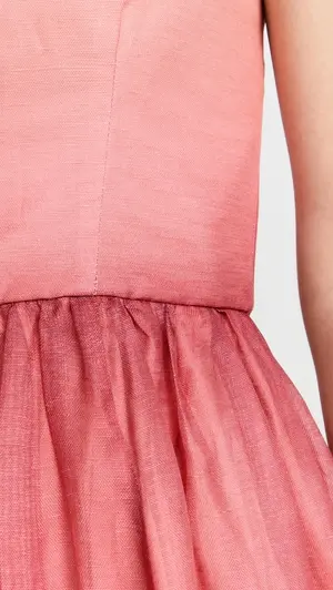 Zimmermann Postcard Strapless Midi Dress