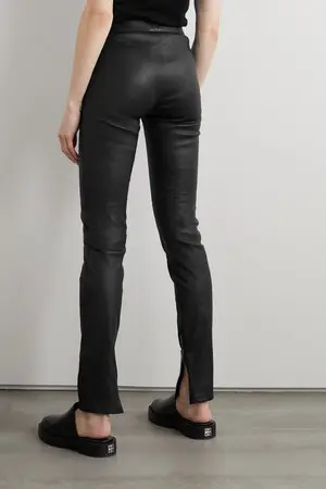 Givenchy Overlock Leather Leggings