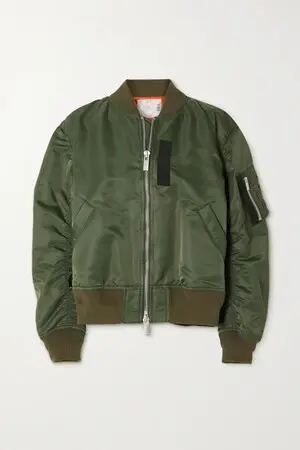 Sacai Shell Bomber Jacket - Green