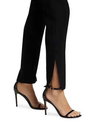 Cinq À Sept Brianne Pintuck Crepe Pants - Black