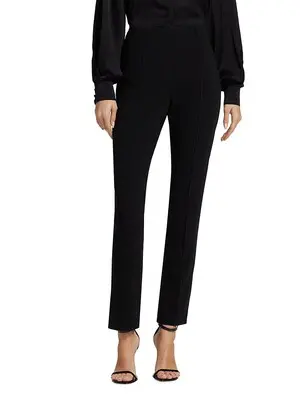 Cinq À Sept Brianne Pintuck Crepe Pants - Black