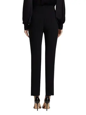 Cinq À Sept Brianne Pintuck Crepe Pants - Black