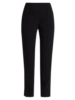 Cinq À Sept Brianne Pintuck Crepe Pants - Black