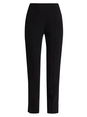 Cinq À Sept Brianne Pintuck Crepe Pants - Black