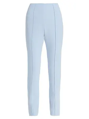 Cinq À Sept Women's Brianne Pintuck Crepe Pants - Black Icicle