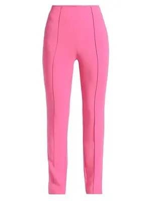 Cinq À Sept Women's Brianne Pintuck Crepe Pants - Black Pink Azalea