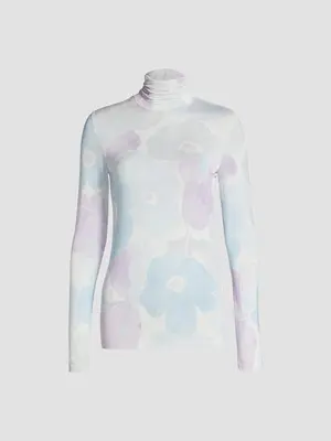 St. John Floral Watercolor Top - Multi