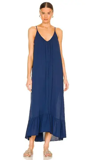 9seed Paloma Maxi Dress In Blue