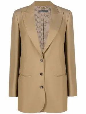 Alberta Ferretti Single-breasted Blazer - Green