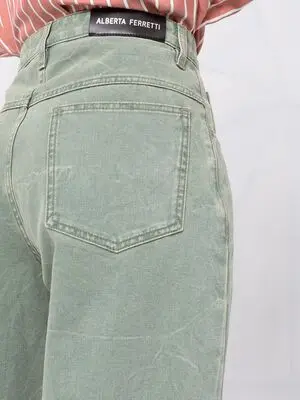 Alberta Ferretti Light Cotton High-waisted Tapered Jeans