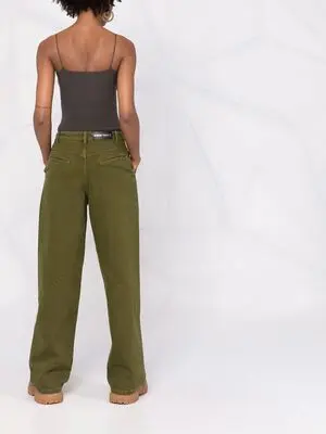 Alberta Ferretti Deconstructed Wide-leg Jeans