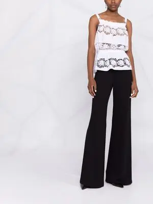 Alberta Ferretti High-waisted Flared Trousers