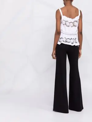 Alberta Ferretti High-waisted Flared Trousers