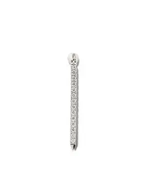 MARIA TASH 18kt White Gold Eternity Bar Diamond Charm