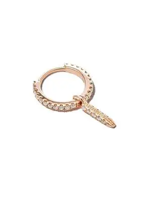 MARIA TASH 18kt Rose Gold Diamond Bar Charm