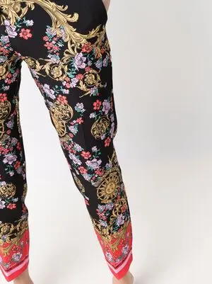 Versace Baroque Print Fitted Trousers