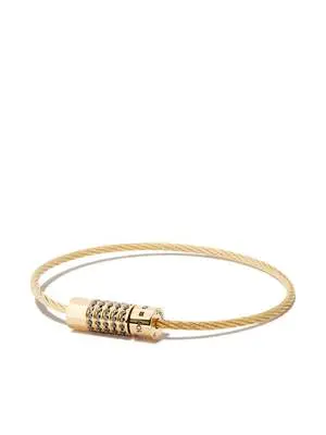 LE GRAMME Le Gramme 18kt Yellow Gold Cable Le 10g Diamond Bracelet