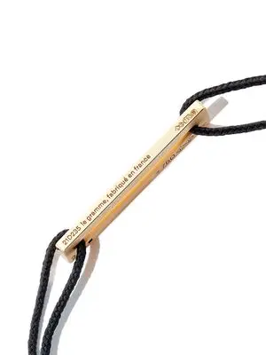 Le Gramme 18kt Yellow Punched Cord Le 2.5g Diamond Bracelet