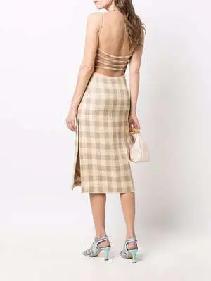 Giuseppe Di Morabito Checked Midi Dress