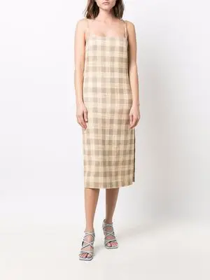 Giuseppe Di Morabito Checked Midi Dress