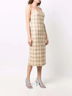 Giuseppe Di Morabito Checked Midi Dress