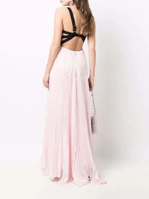 MARIA LUCIA HOHAN V-neck Sleeveless Dress