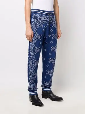 Amiri Bandana-print Track Trousers - Blue
