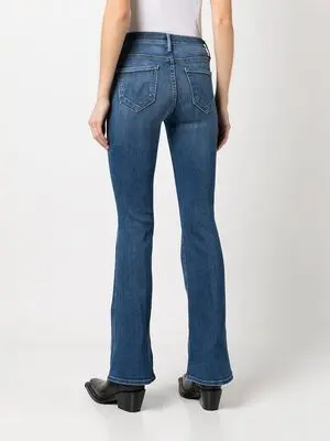 MOTHER Low-rise Flared Ankle Jeans