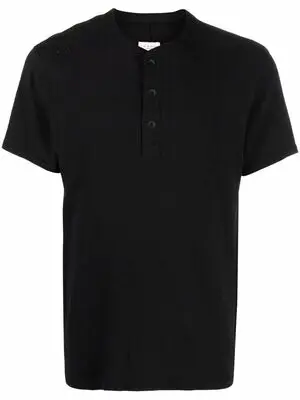 Rag & Bone Short-sleeve Henley T-shirt - Black