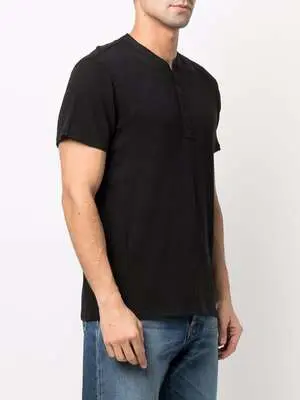 Rag & Bone Short-sleeve Henley T-shirt - Black