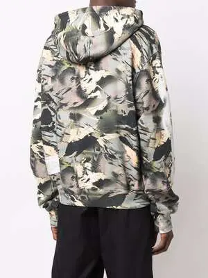 Heron Preston Camouflage Print Hoodie