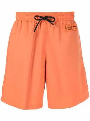 Heron Preston Logo-patch Swim Shorts Orange