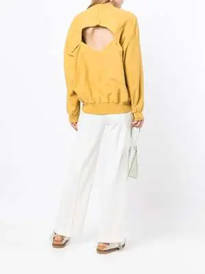 Bassike Cut-out Organic Cotton Sweatshirt