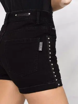 Philipp Plein Stones Denim Hot Pants