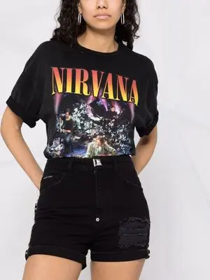 Philipp Plein Stones Denim Hot Pants