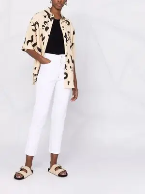 Philipp Plein Boyfriend Cropped Jeans