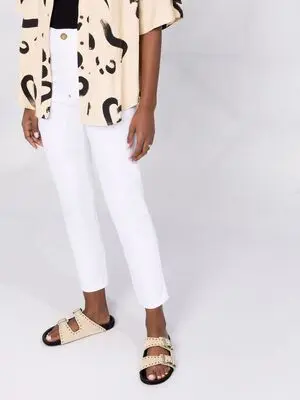 Philipp Plein Boyfriend Cropped Jeans