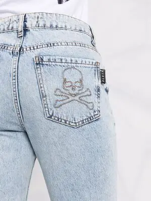 Philipp Plein High-waisted Flared Jeans - Blue