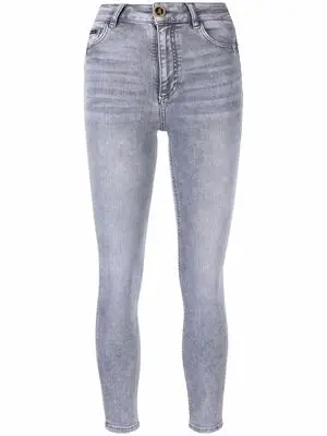 Philipp Plein Skinny Cropped Jeans - Grey