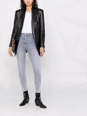 Philipp Plein Skinny Cropped Jeans - Grey