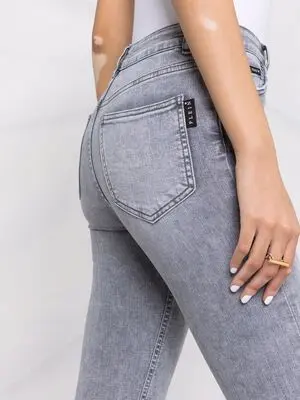 Philipp Plein Skinny Cropped Jeans - Grey