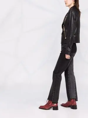 Philipp Plein Studded Biker Jacket - Black