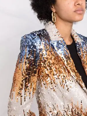 Philipp Plein Sequin Single-breasted Blazer - Black