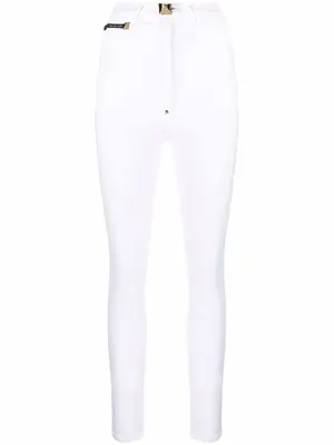 Philipp Plein Super High Waist Jeggings - White