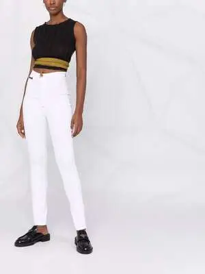 Philipp Plein Super High Waist Jeggings - White