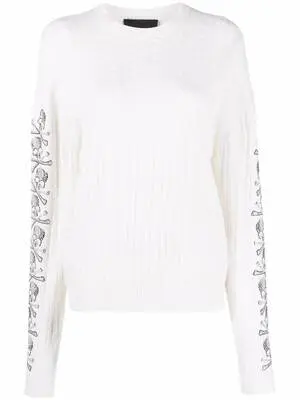 Philipp Plein Sequin Skull Pullover